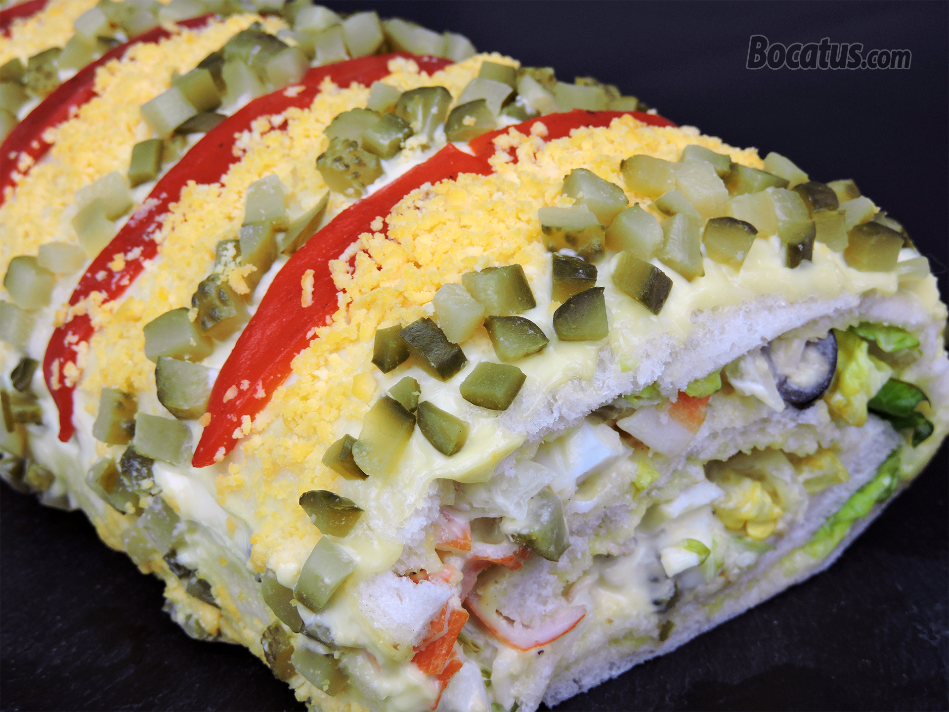 Rollo salado de pan de molde – Bocatus