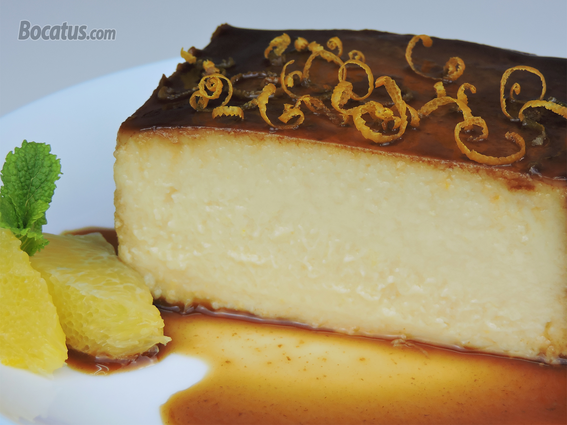 Flan de naranja y leche condensada – Bocatus