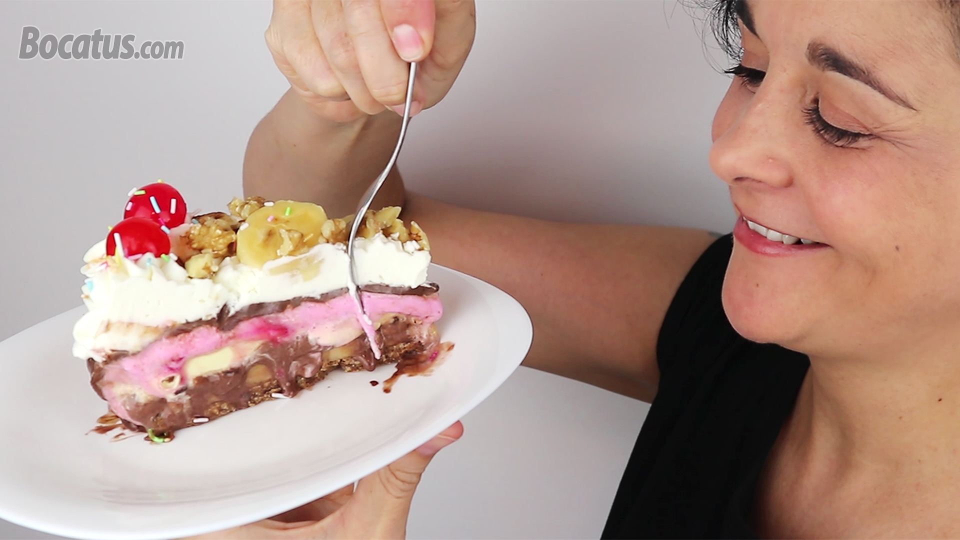 Tarta helada «Banana Split» – Bocatus