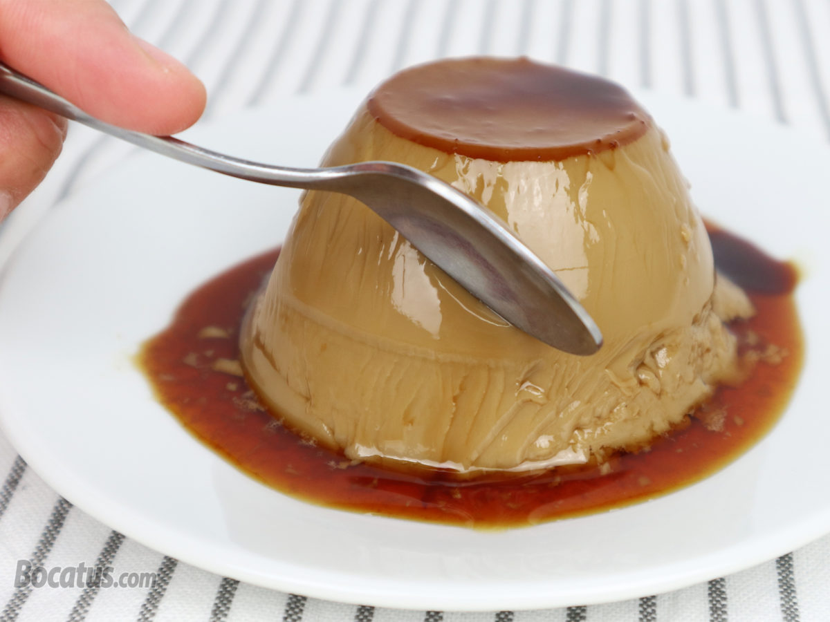 Flan de Café, sin horno y sin huevo – Bocatus